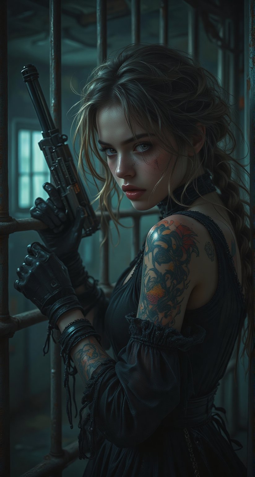 horror art, dread, creepy, for | image created by Gargamel | Tensor.Art