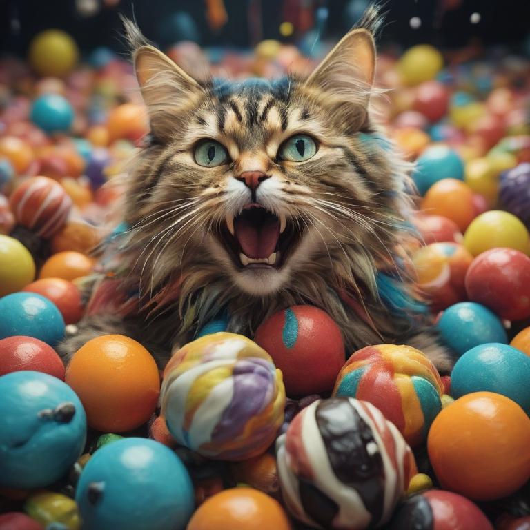 Candy Cat Monsters | image created by Kengo | Tensor.Art