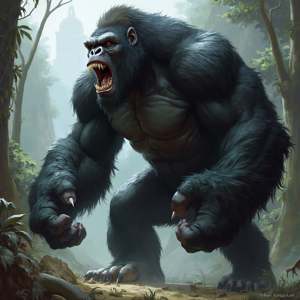 GAME ART venom-gorilla | image created by Shaman's AI | Tensor.Art