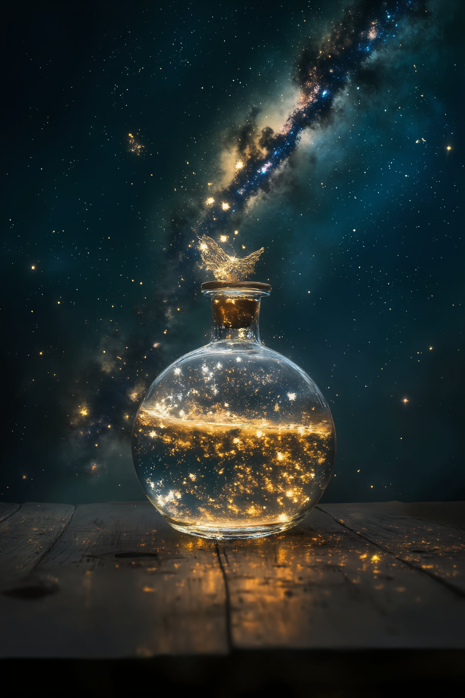 Glass of potion | image created by Masterpiece | Tensor.Art