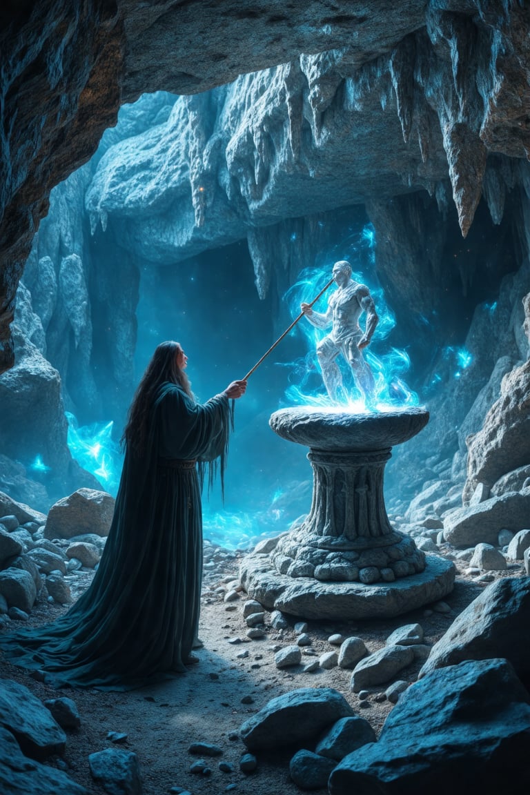A mystical scene unfolds in a | image created by Masterpiece | Tensor.Art