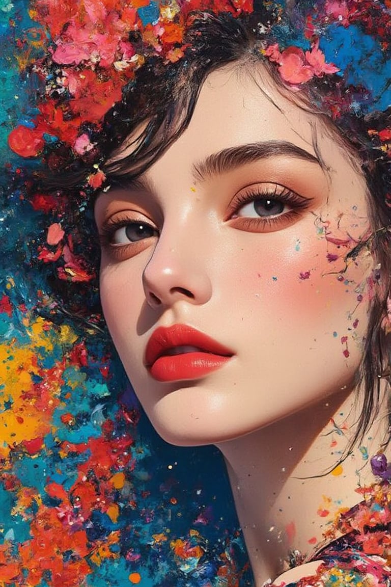 portrait of the face of a youn | image created by AI-studio | Tensor.Art