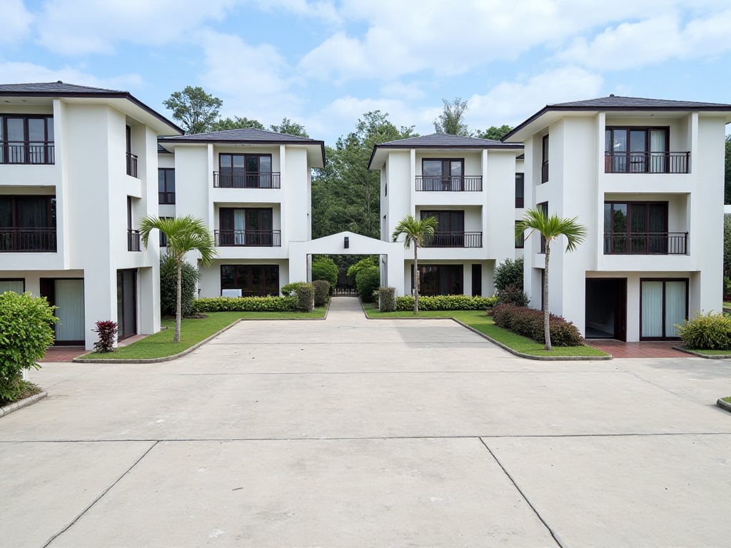 Four separate two-story house | image created by user ...