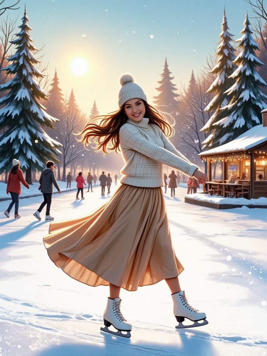 ️ Happy Ice Skating.. | image created by Amoi DC | Tensor.Art