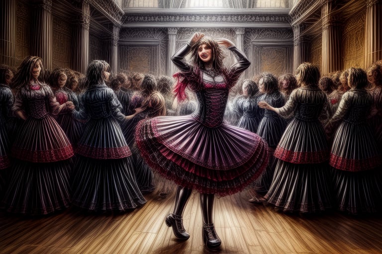 Cute Gothic Girl | image created by A Pimp Named Chimp | Tensor.Art