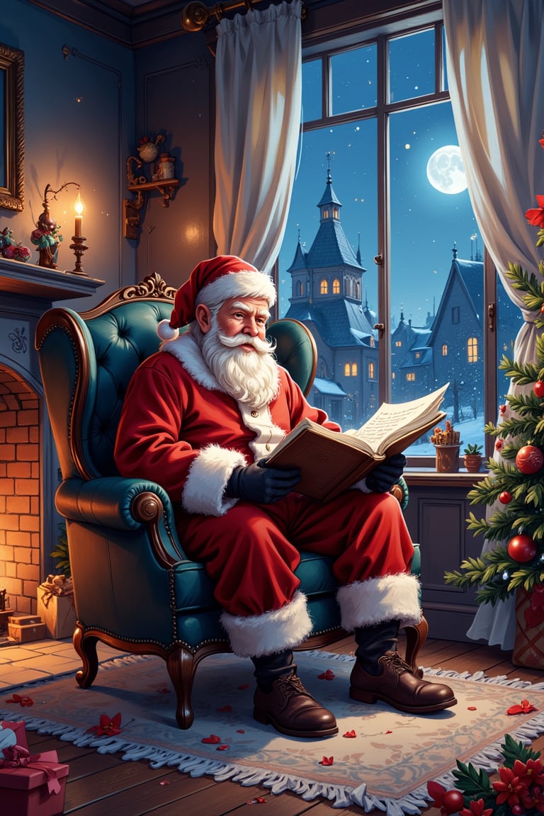close up portrait of santa cla | image created by noart62 | Tensor.Art