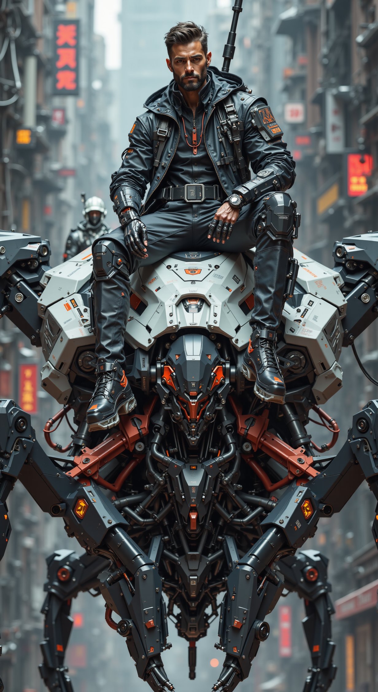 Cyberpunk soldier | image created by orenz | Tensor.Art