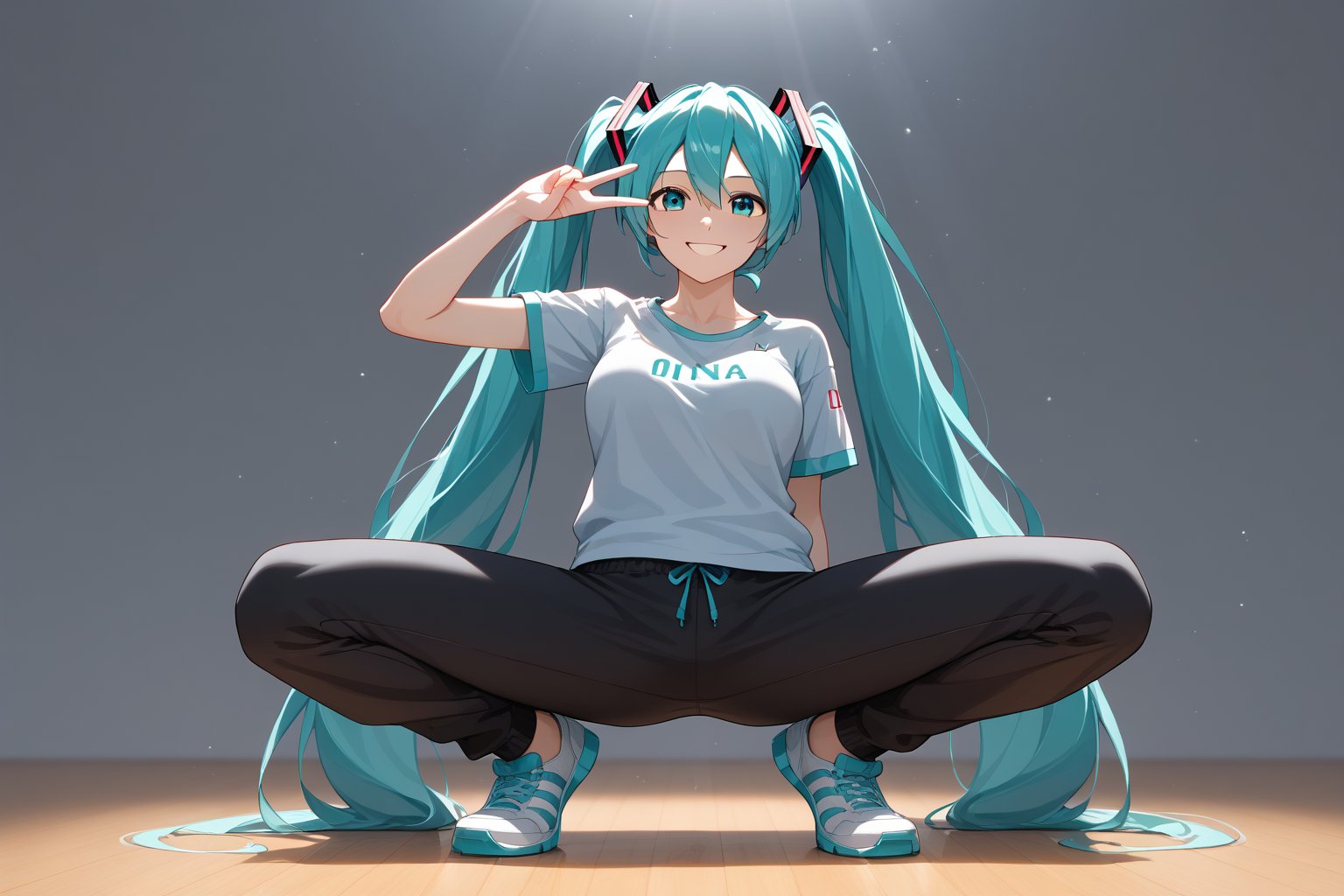 Dancing with Miku | image created by malizh | Tensor.Art