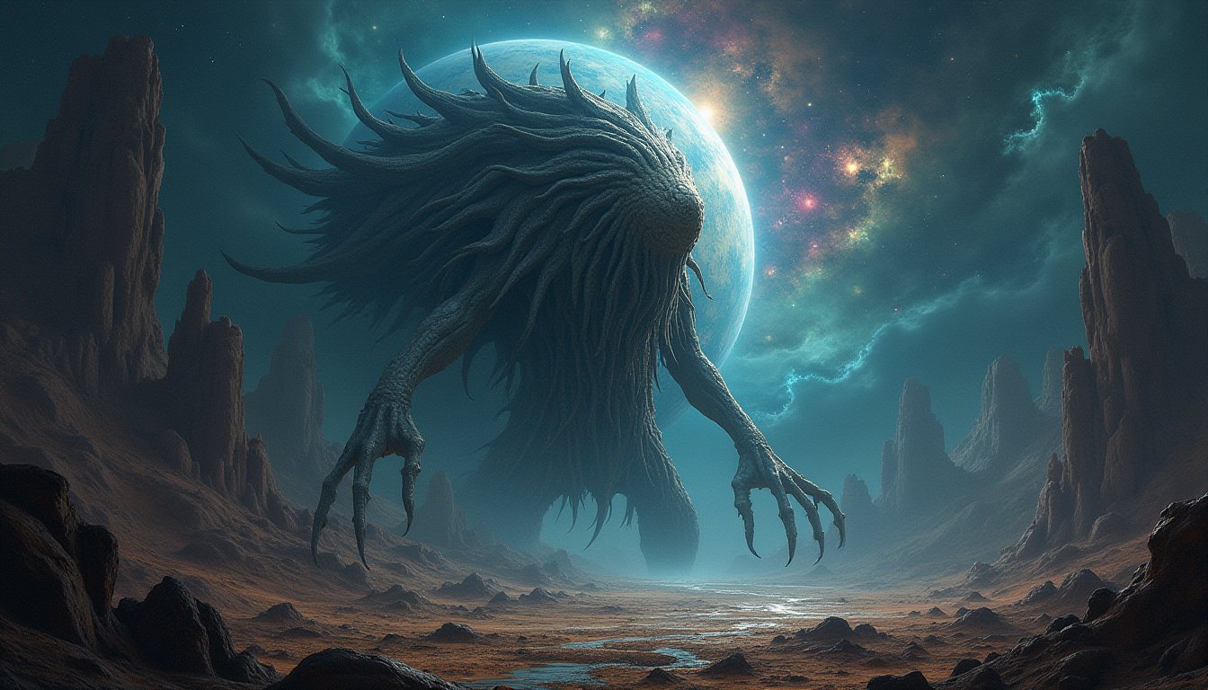Alien, Monster, Giant, Colossa | image created by World Insane | Tensor.Art