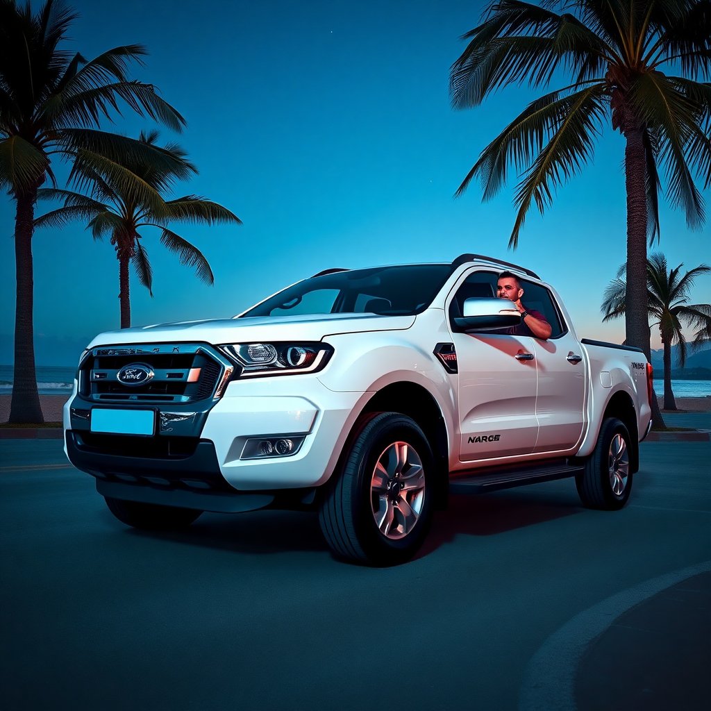 A Ford Ranger sits majesticall | image created by Lucifer Morning Star ...