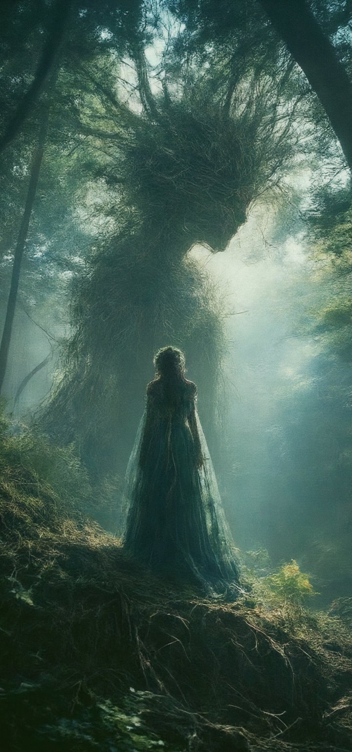 mysterious silhouette forest e | image created by 117GO | Tensor.Art