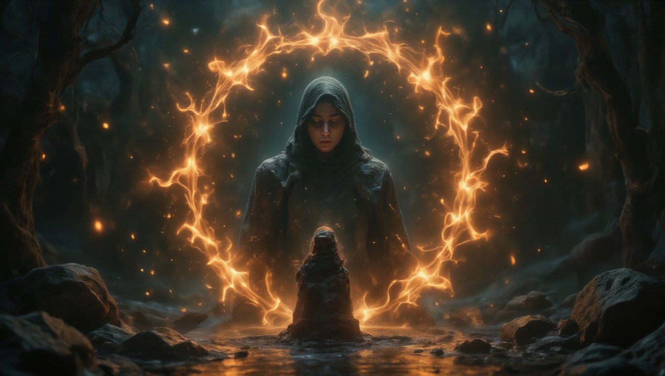 A person with a light essence | image created by user ...
