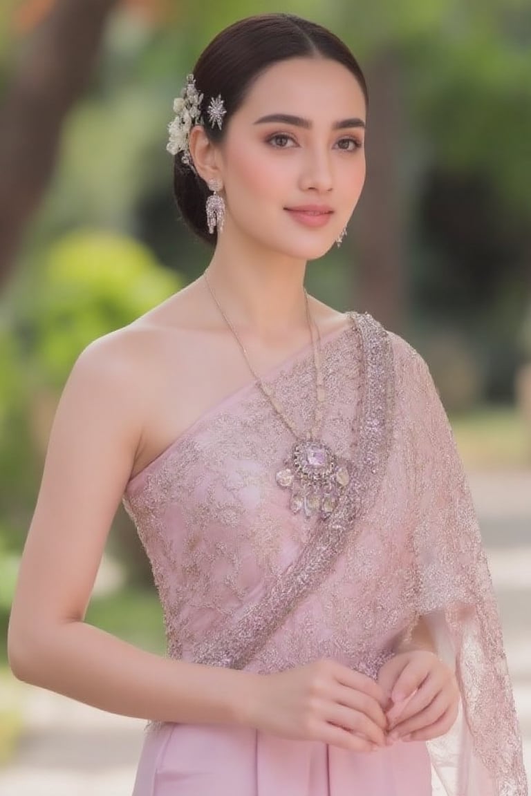 Portrait of a beautiful Thai w | image created by MAWIN Ai.TH | Tensor.Art