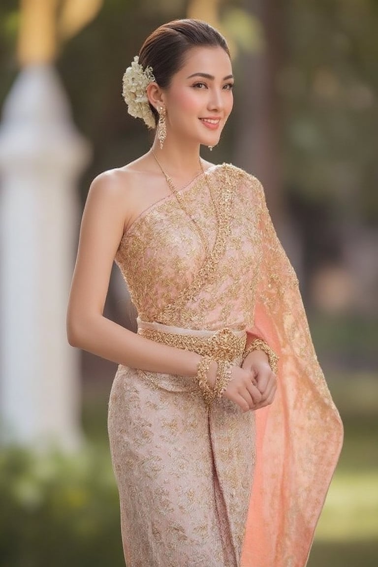 Portrait of a beautiful Thai w | image created by MAWIN Ai.TH | Tensor.Art