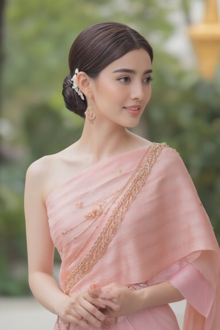 Portrait of a beautiful Thai w | image created by MAWIN Ai.TH | Tensor.Art