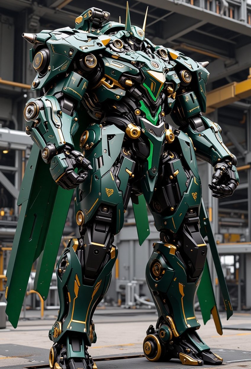 Green Oni Jaeger | image created by En. Fa 3 | Tensor.Art