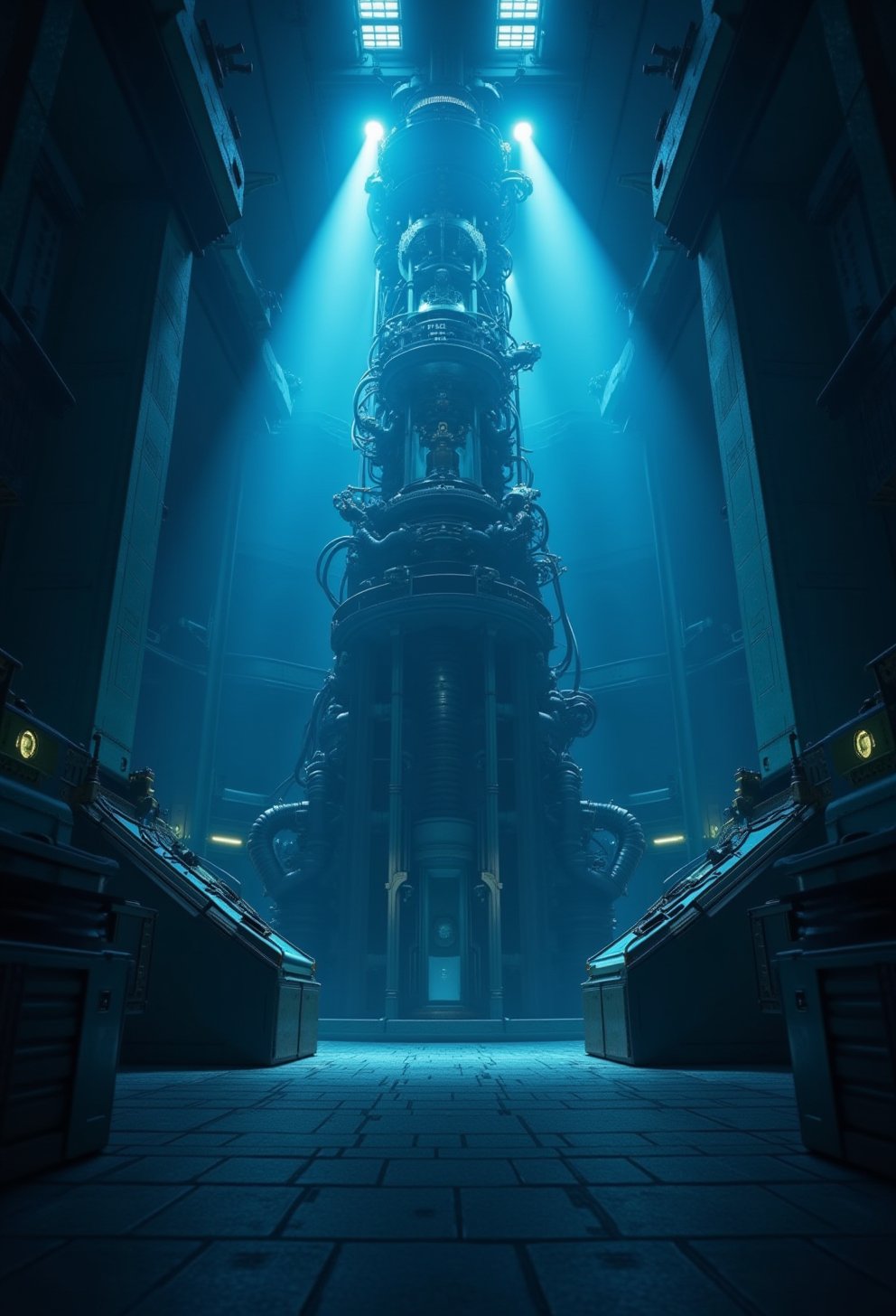 The image depicts a futuristic | image created by No, I never | Tensor.Art