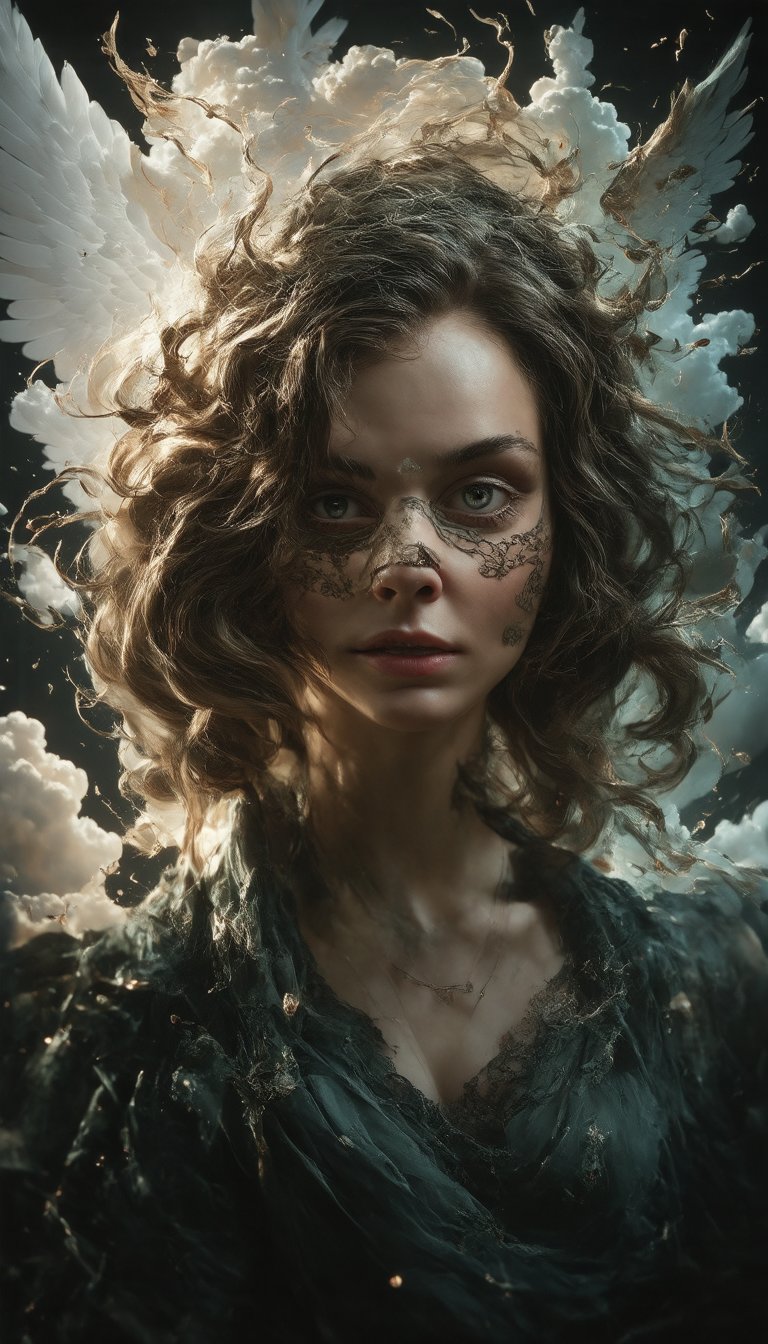a masterpiece diptych portrait | image created by Captain Jade Lynx ...