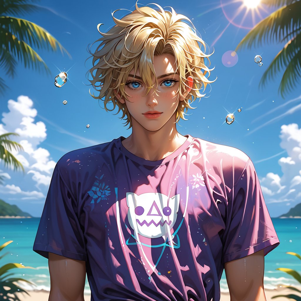 beach boy | image created by Sakura_Haruno | Tensor.Art