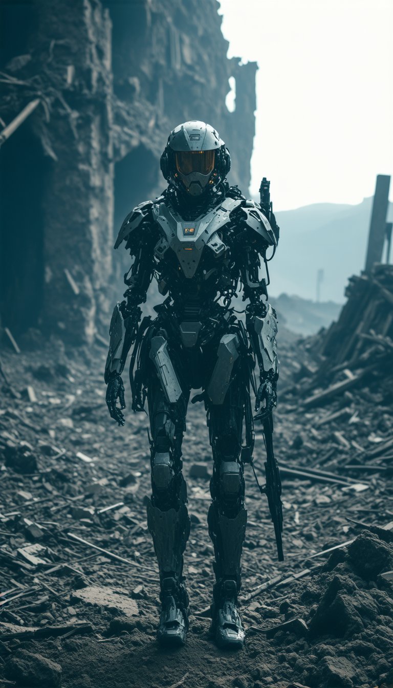 In the desolate landscape of a | image created by 02 | Tensor.Art