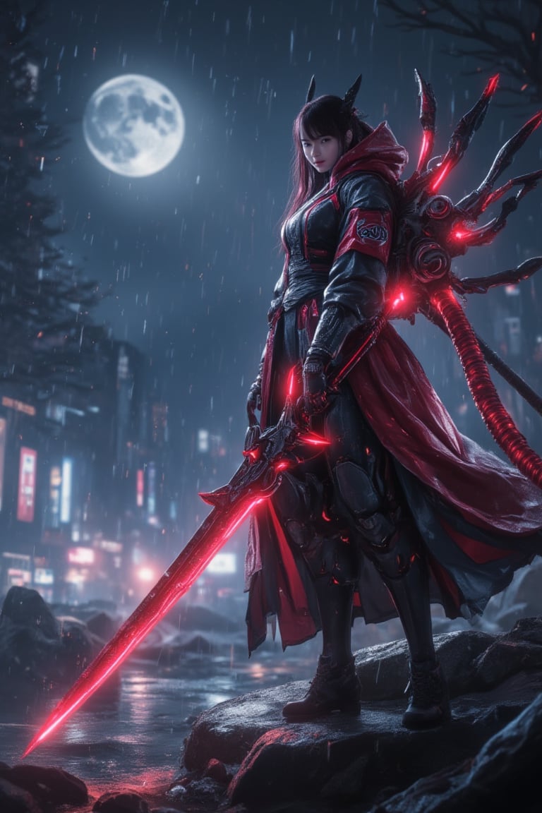 big red ribbon, dark fantasy, | image created by 7Kim | Tensor.Art