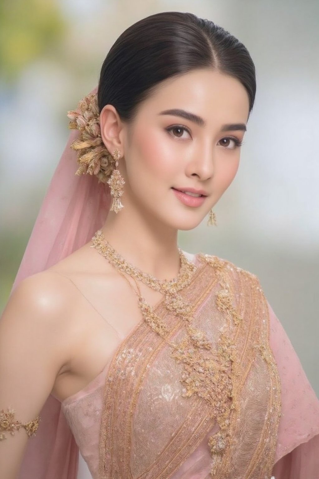 Portrait of a beautiful Thai w | image created by user ...