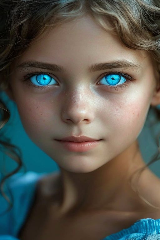 Intense Blue eyes | image created by Fazzer | Tensor.Art