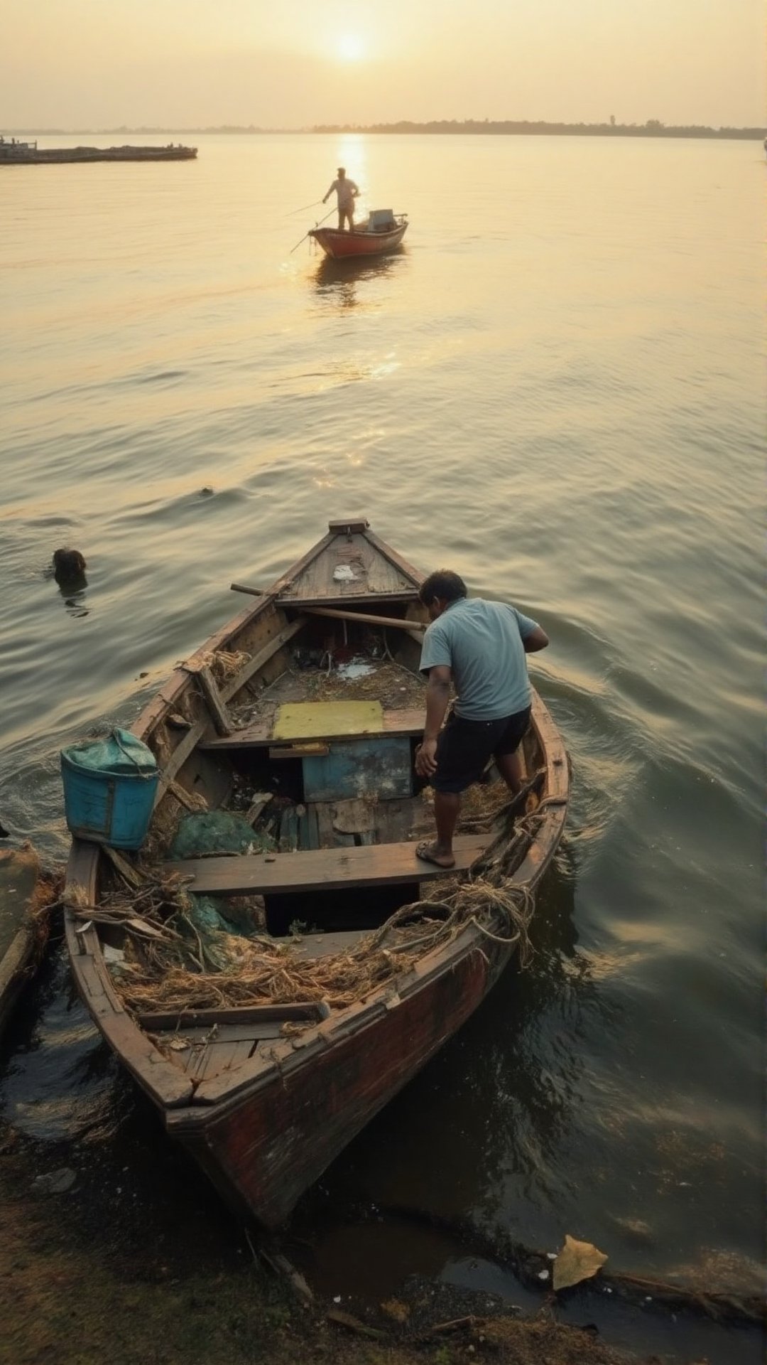 A Malay fisherman prepared to | image created by Rusdi | Tensor.Art