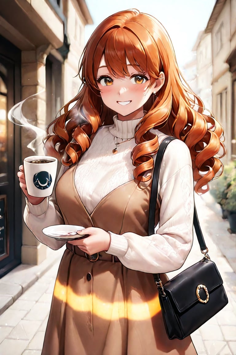 A cute girl walks briskly thro | image created by ST.macha | Tensor.Art