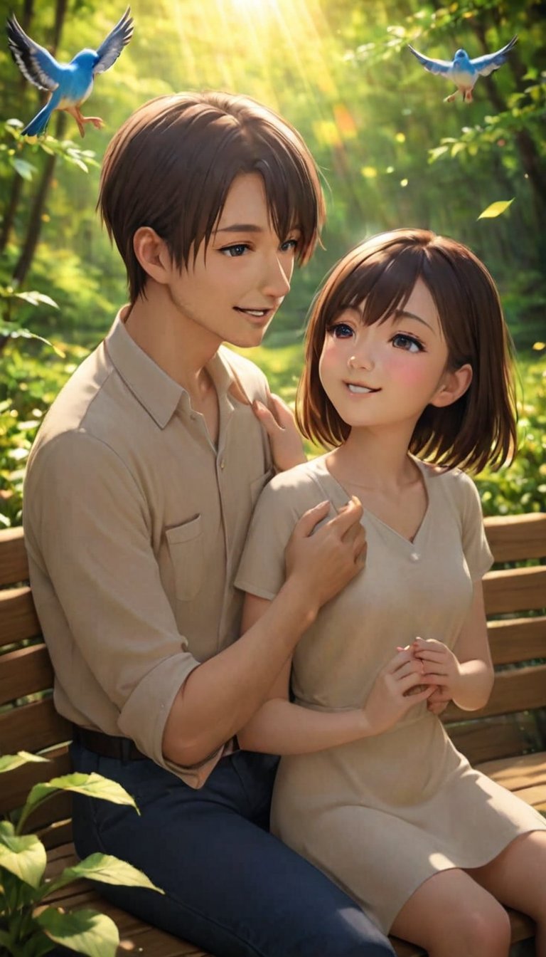 Courting someone you like | image created by ST.macha | Tensor.Art