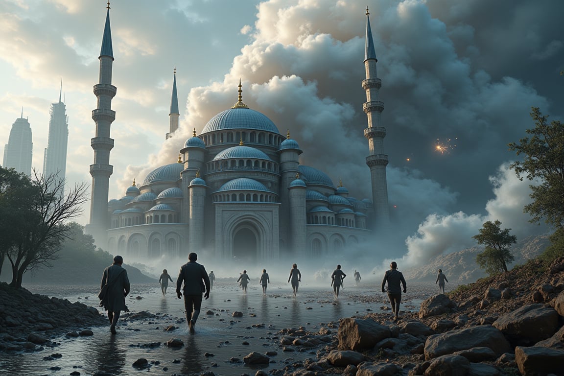 photorealistic scene of a mass | image created by zeus | Tensor.Art