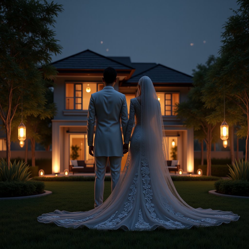 "An intimate Islamic wedding s | image created by zeus | Tensor.Art