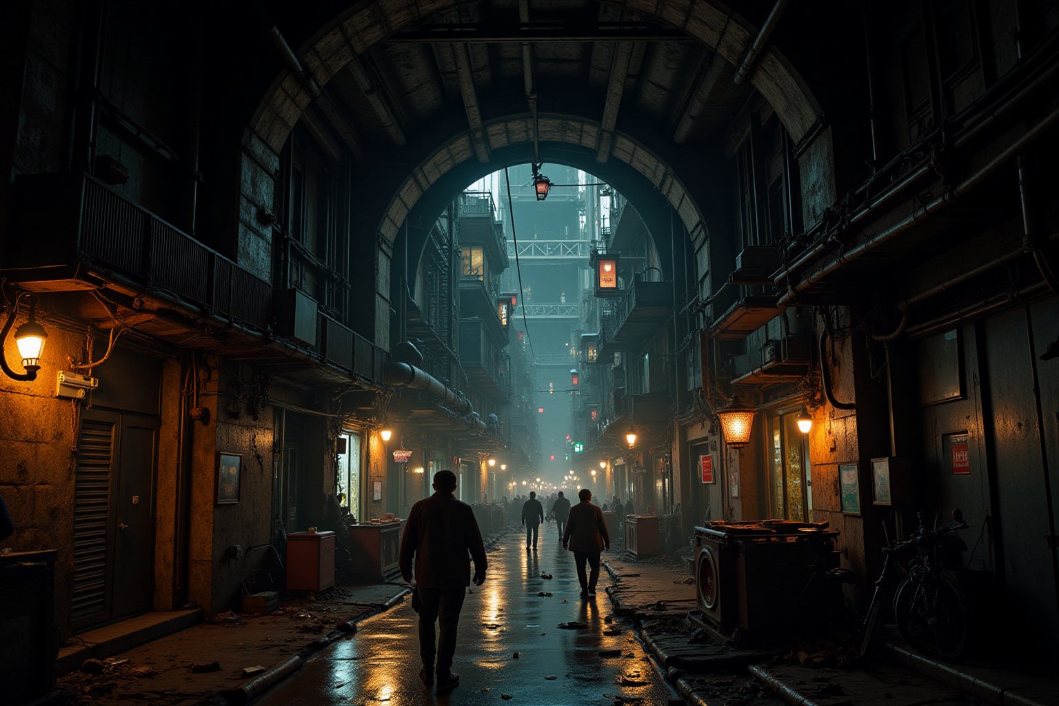 Undercity Alleyways | image created by Welcome to Undercity | Tensor.Art