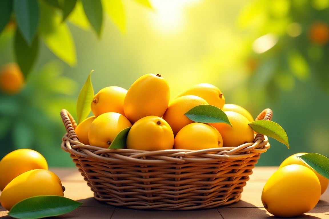 MANGO BASKET | image created by user_781378401092225218 | Tensor.Art