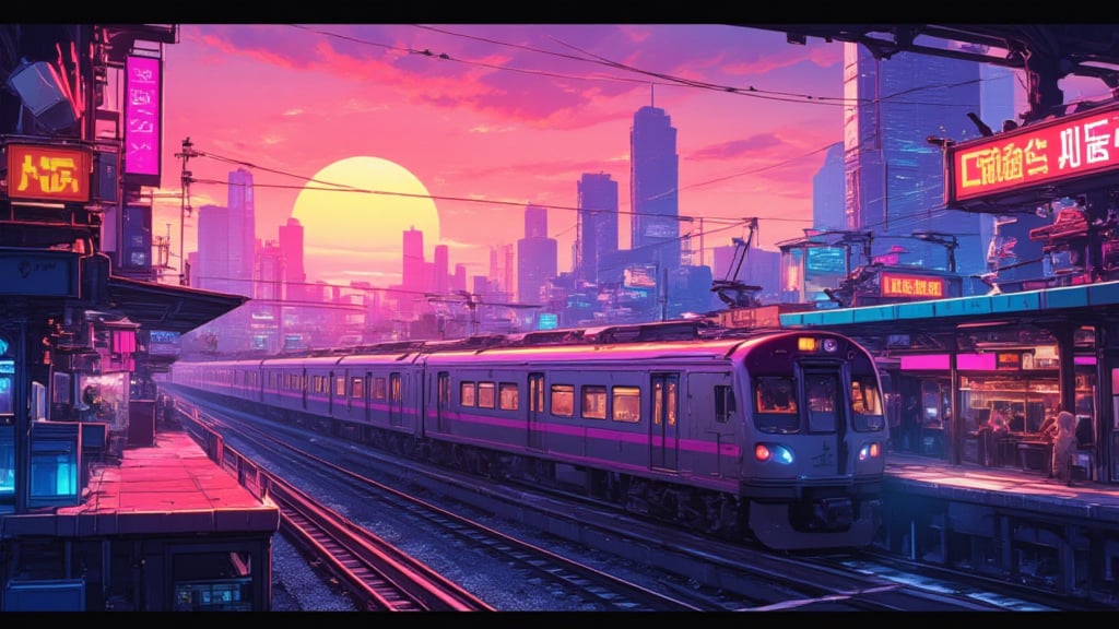 Neon Los-Angeles | image created by Strelok1996 | Tensor.Art