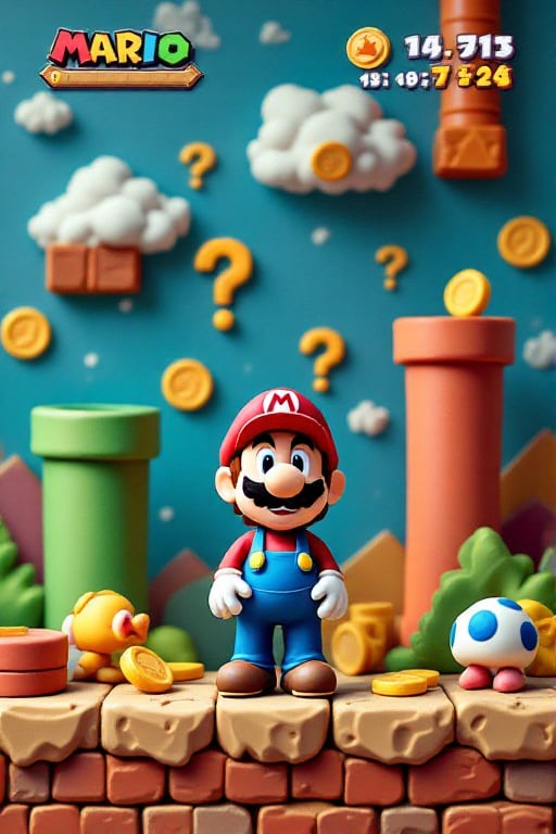 A side-scrolling Mario game le | image created by user ...