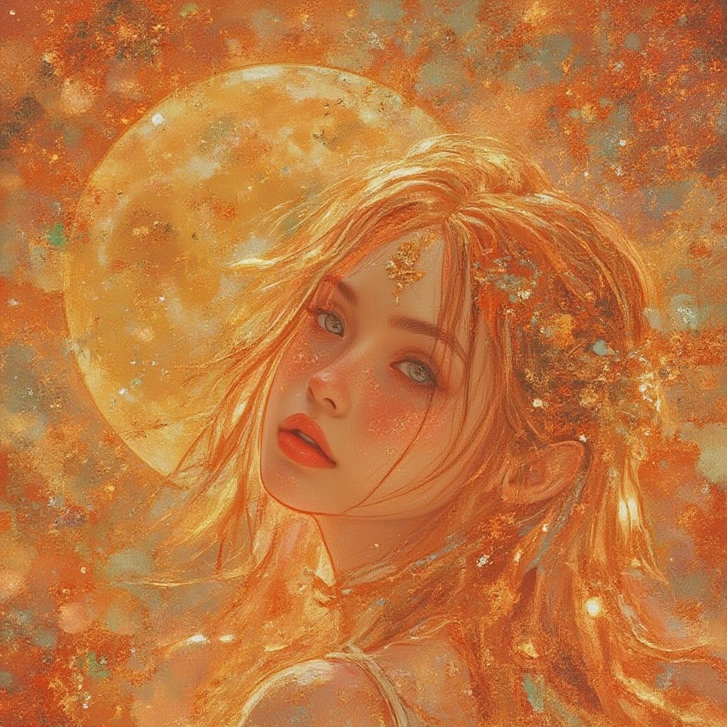 a beautiful woman, moon glow, | image created by tantra | Tensor.Art
