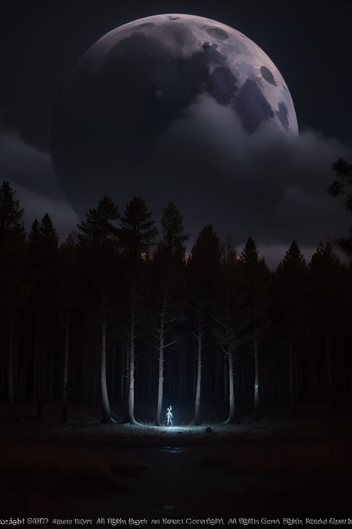 A hauntingly desolate forest a | image created by user ...