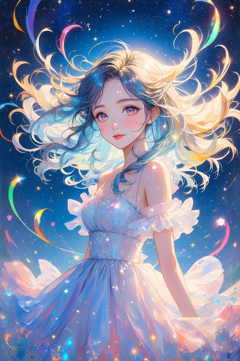 A girl with a dreamy smile, he | image created by Kook_kok | Tensor.Art
