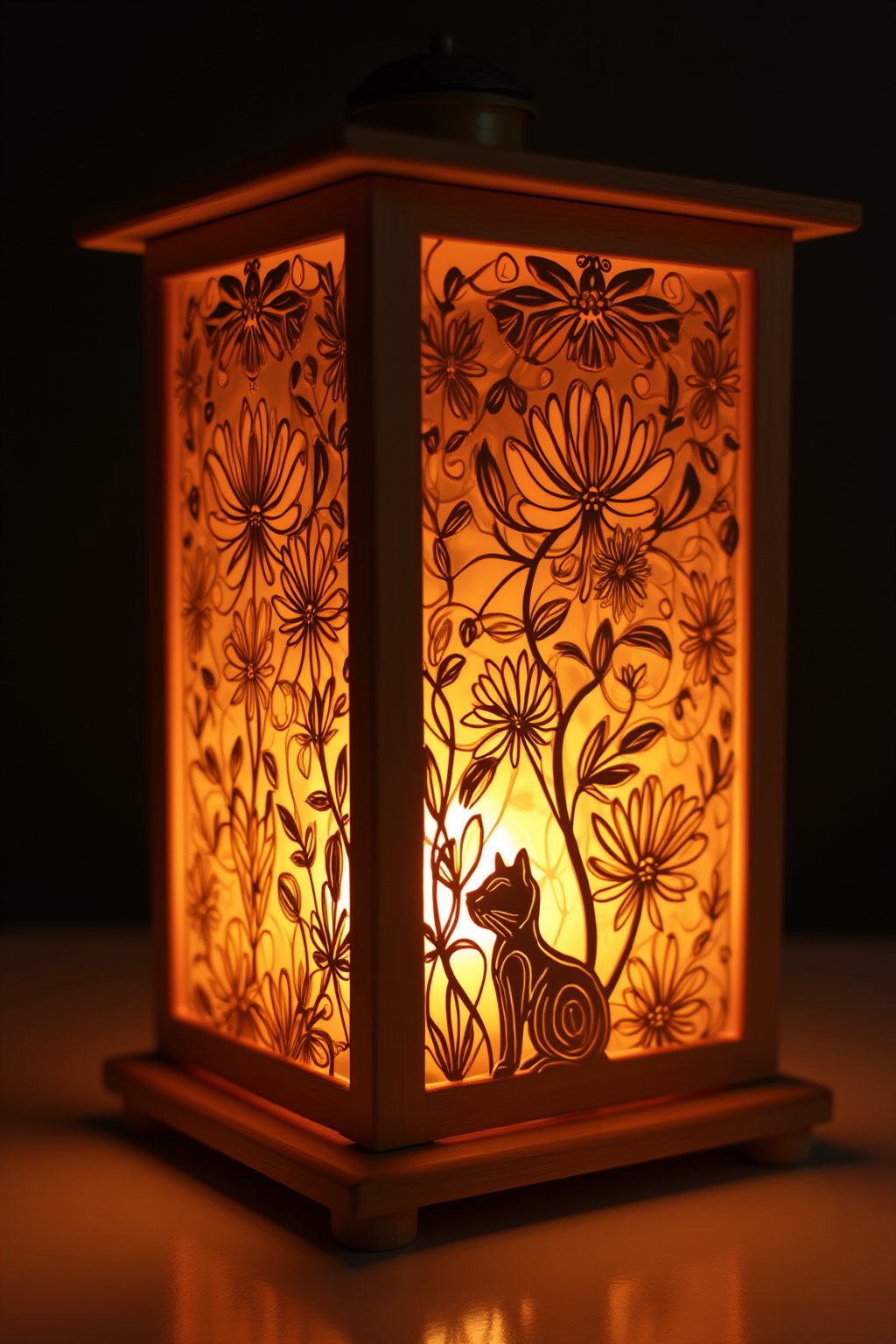 lantern with candles | image created by Murasha | Tensor.Art