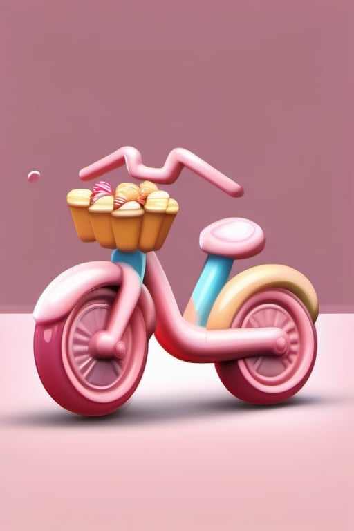 Cute candy bycycle | image created by 6user_785045826421566495 | Tensor.Art