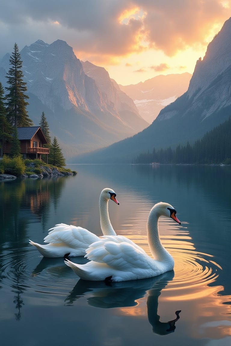 Swan | image created by Apolo333g | Tensor.Art