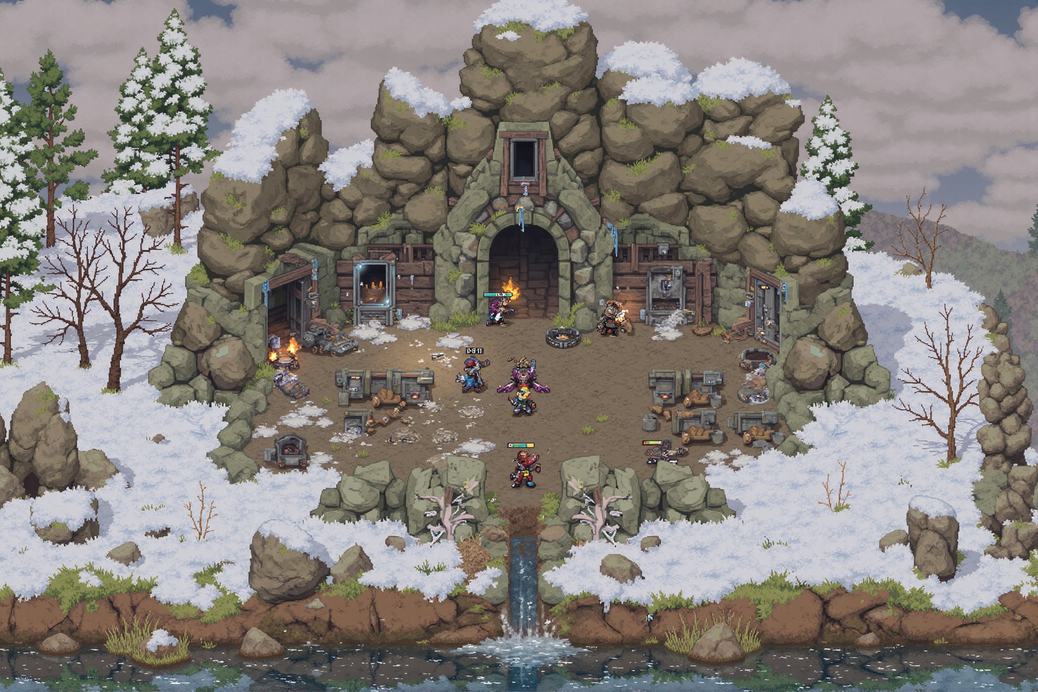 Top-down RPG-style game map of | image created by user ...