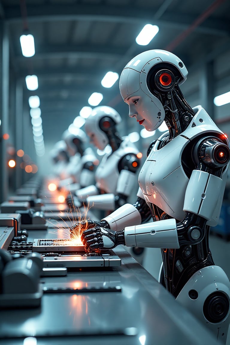 Robots working on Factory | image created by Ai_Navigator | Tensor.Art