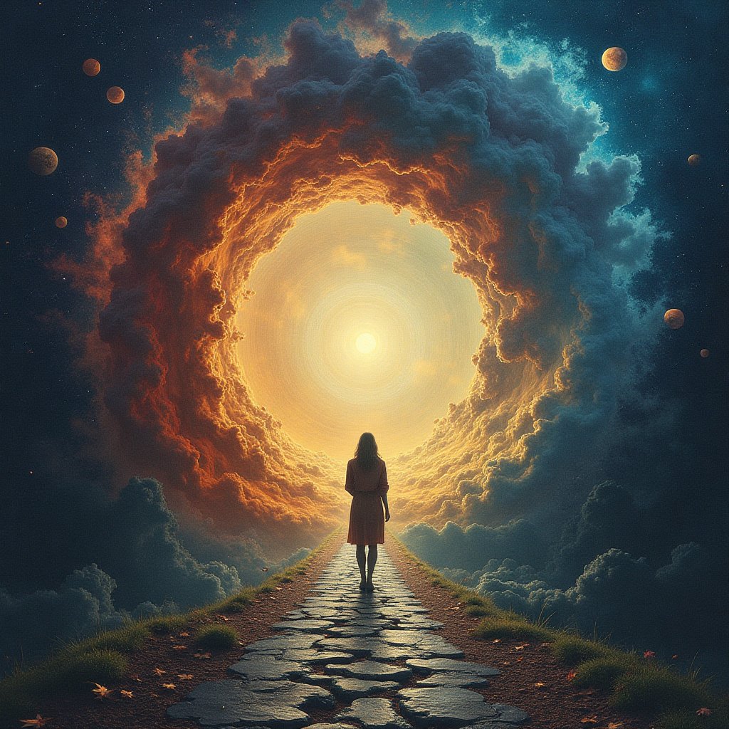 journey through infinity, dual | image created by user ...