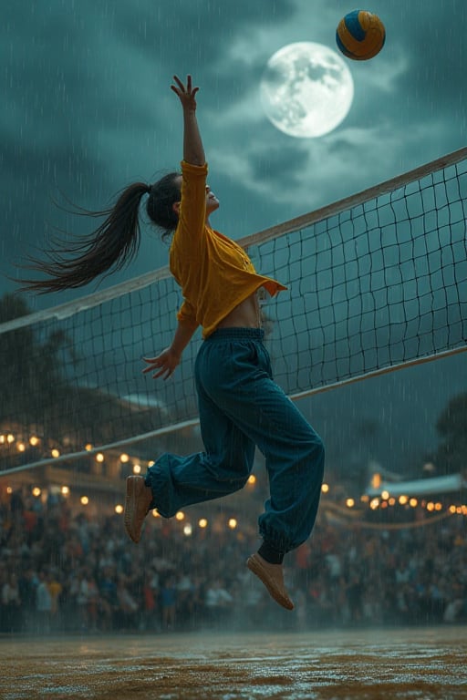 Prompt: women with volleyball, | image created by Palix9 | Tensor.Art