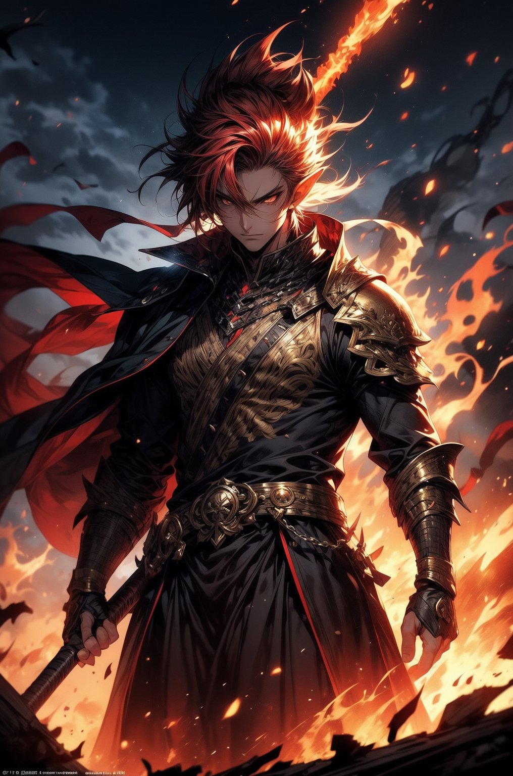 A confident male warrior with | image created by user ...