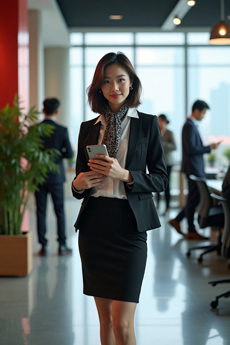 A vibrant, young Taiwanese off | image created by user ...