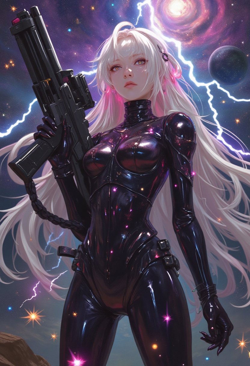 In a dramatic cosmic scene, a | image created by DIONX | Tensor.Art