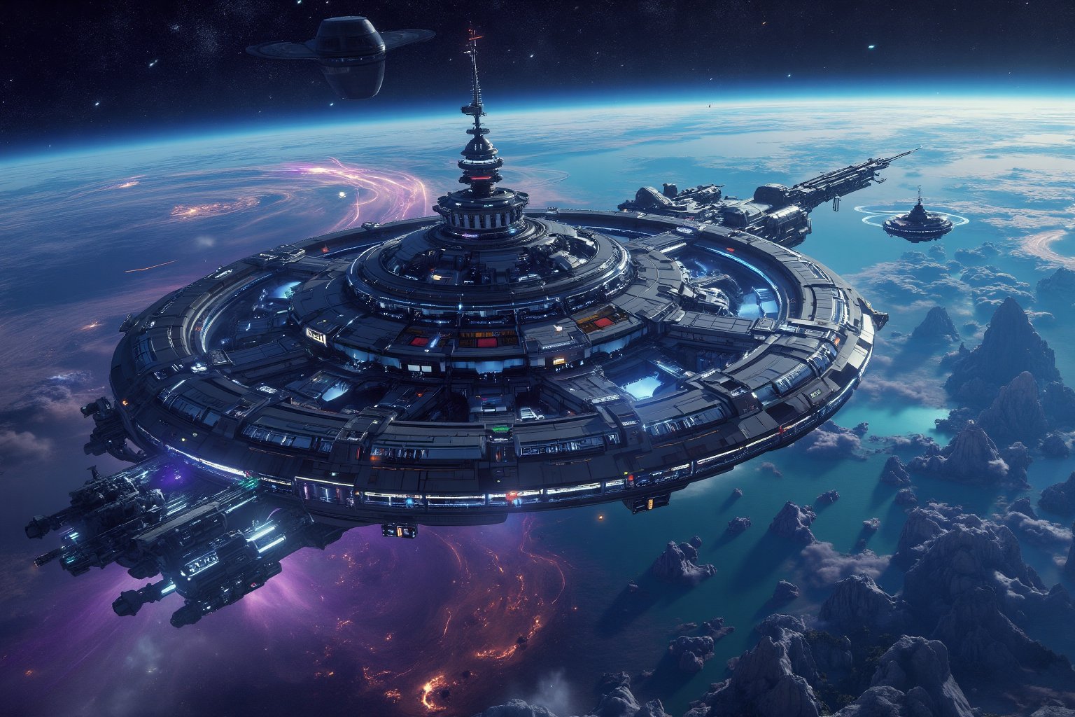 Space Station | image created by Frank-O-Vision | Tensor.Art